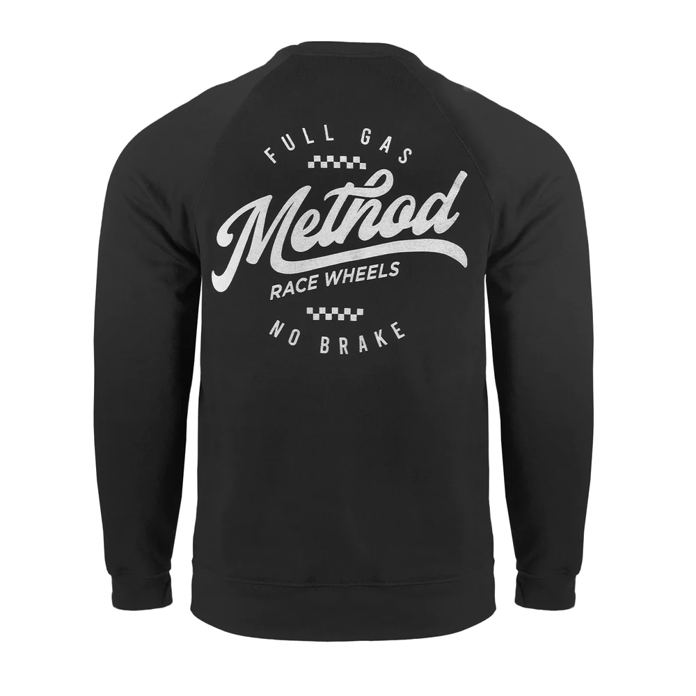 Classic Script Crewneck Sweatshirt | Black – Method Race Wheels Australia